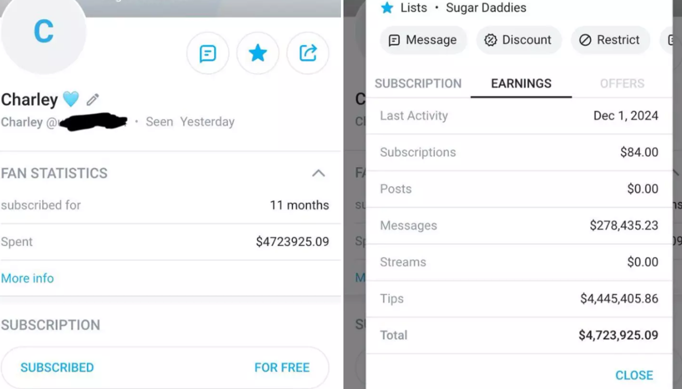 OnlyFans star reveals how much her biggest fan spent on her after ...