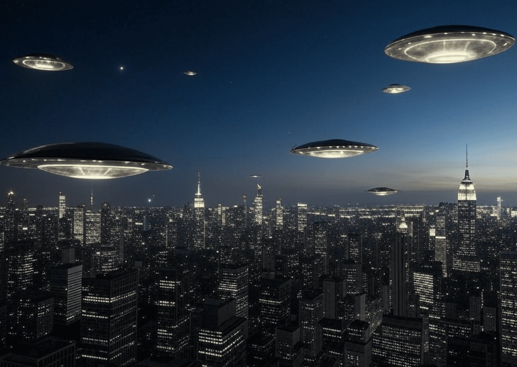 Flying Objects in New York: The Beginning and First Contact?