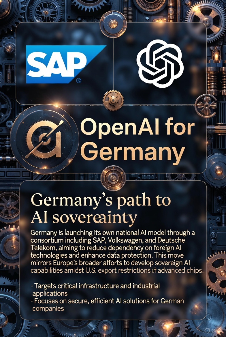 Germany’s Sovereign AI Leap: SAP and OpenAI Launch "OpenAI for Germany ...