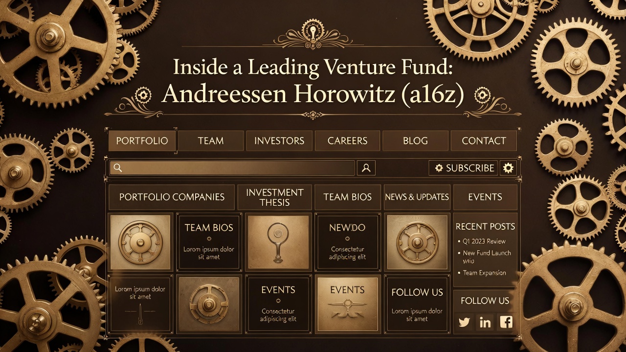Inside a Leading Venture Fund: The Unique Machinery of Andreessen ...
