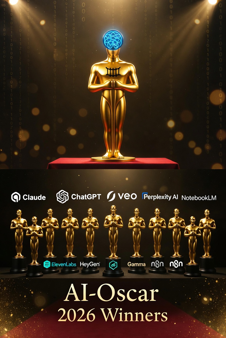 AI-Oscar 2026: QUASA Readers Crown Their Favorite AI Tools in Historic ...